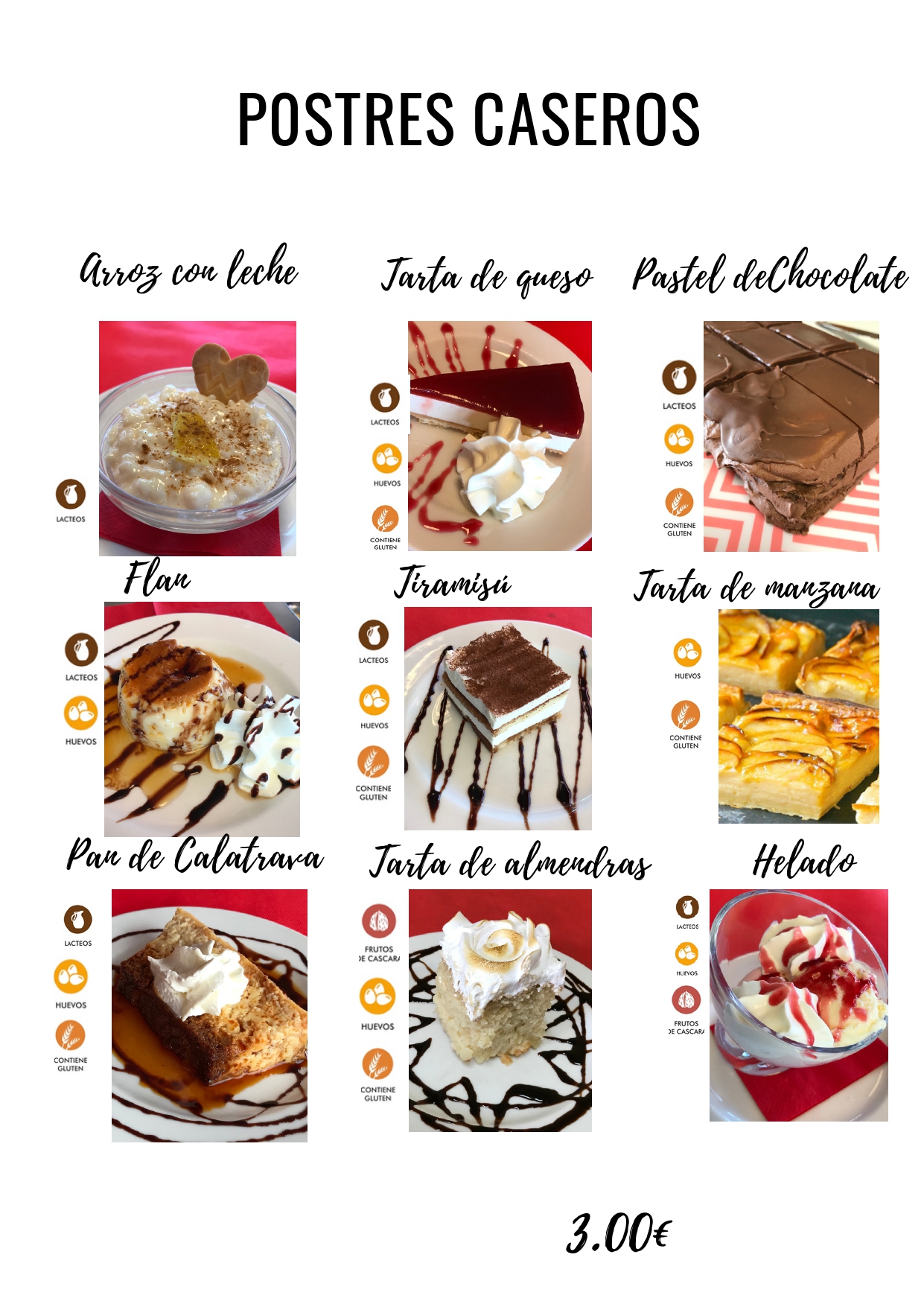 Postres caseros – Restaurante Asador Casa Paco rojales